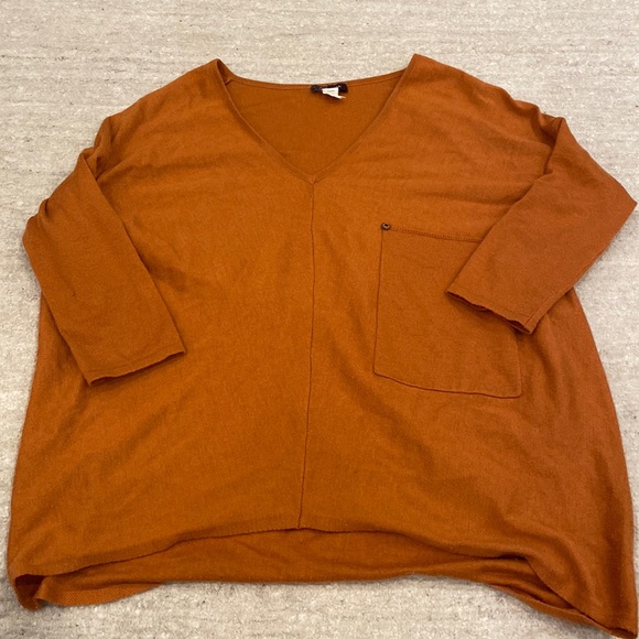 Karisma | Sweaters | Sm Kerisma Burnt Orange 34 Sleeve Sweater | Poshmark